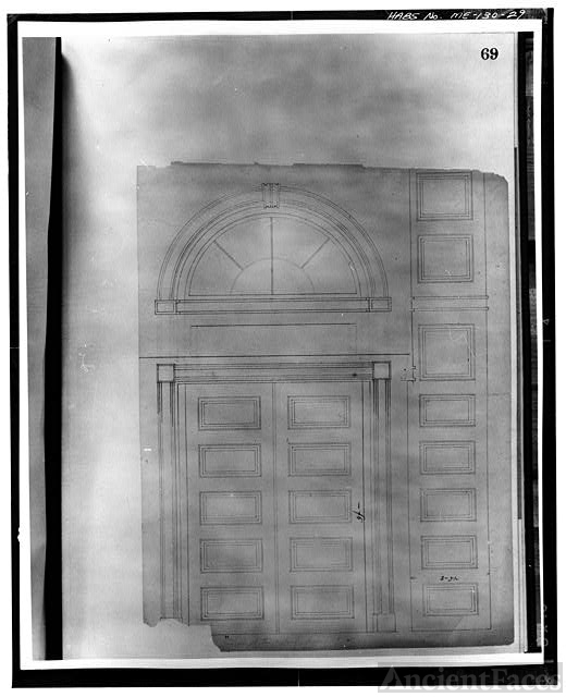 29. SKETCHES OF PANELLED DOORS, ARCHITRAVE TRIM, PANELING...