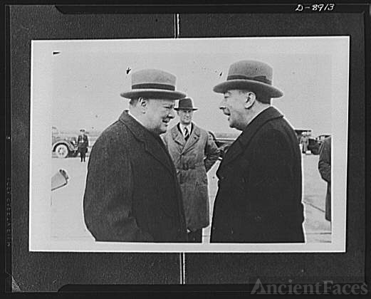 Prime Minister Winston Churchill and president of Turkey....