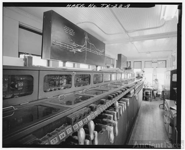 9. View of lever bed switching equipment, switch...