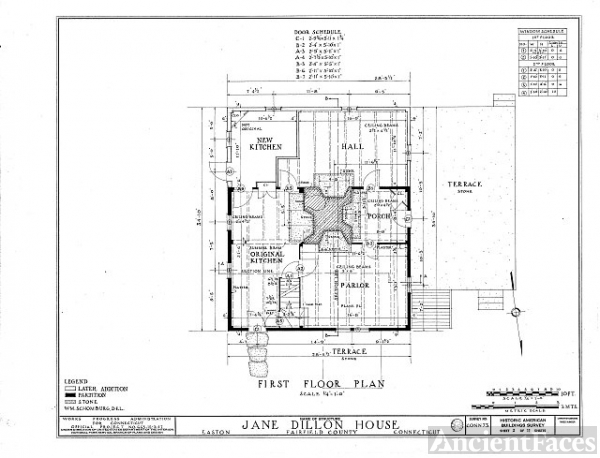 HABS CONN,1-EATO,2- (sheet 2 of 11) - Jane Dillon House,...