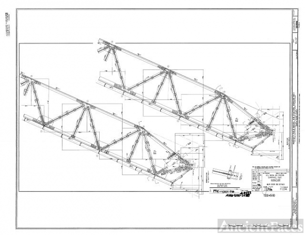 Original Drawing - Main Door Rib Details - Naval Air...
