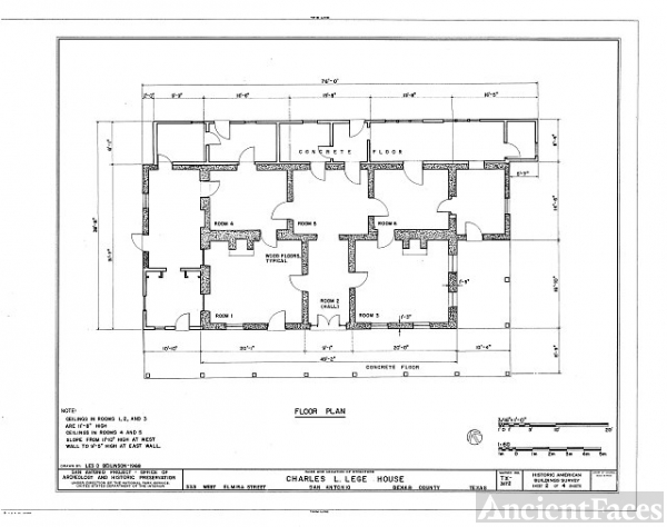 HABS TEX,15-SANT,40- (sheet 2 of 4) - Charles L. Lege...