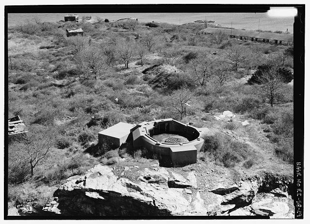 29. Northwest gun mount (WWII gun emplacement). - Fort...