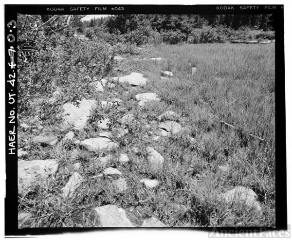 3. VIEW SHOWING UPSTREAM FACE OF DAM, LOOKING WEST - High...