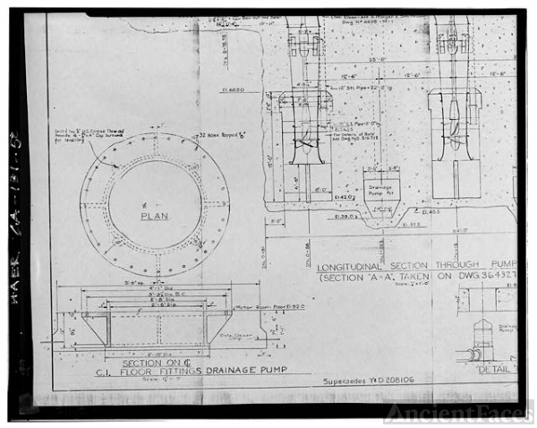 50. Y&D Drawing 364329 (1944), 'Dry Dock No. 4 Pumping...