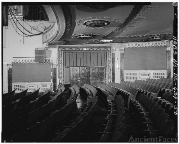 50. First floor, auditorium, looking west, central...