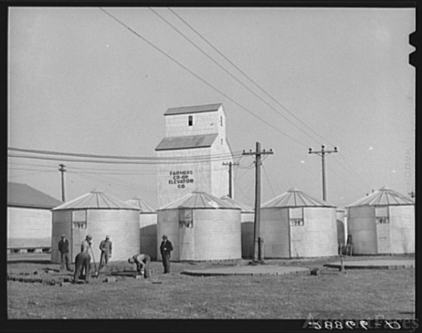 Constructing bin for ever-normal granary storage. Grundy...